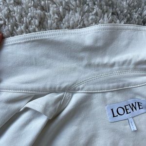 Loewe | Jackets & Coats | Loewe Denim Oversized Anagram Shirt Jacket Size 34 | Poshmark